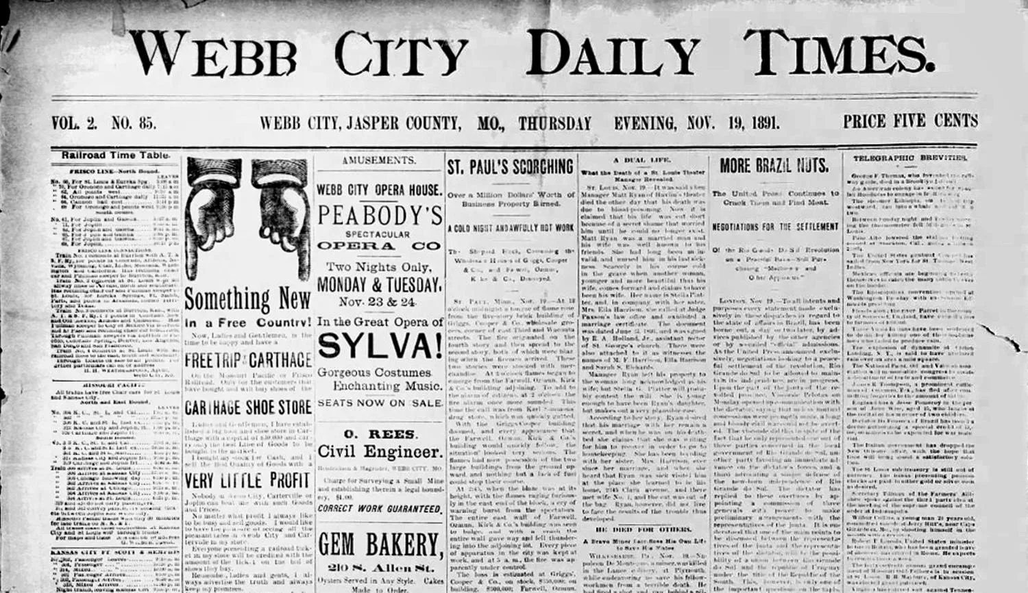 After a succession of owners, the Webb City Times ended and continued ...